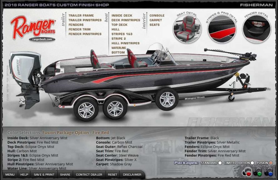 Ranger 2018 Fisherman Colors - VIc's Sports Center - Vics Boats