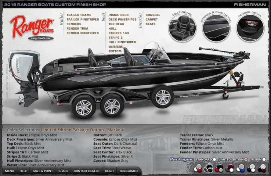 Ranger 2018 Fisherman Colors - VICS BOATS HOME