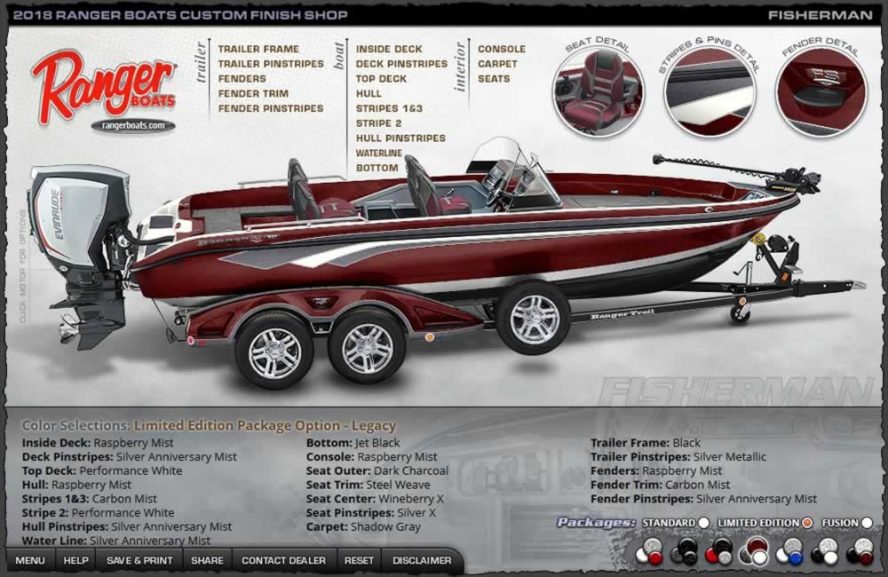 Ranger 2018 Fisherman Colors - VICS BOATS HOME