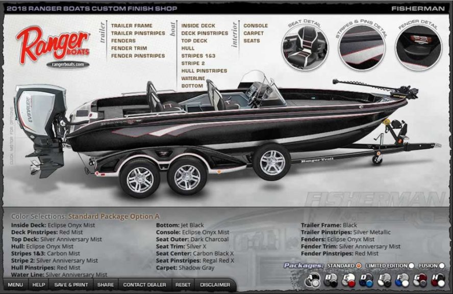 Ranger 2018 Fisherman Colors - VICS BOATS HOME