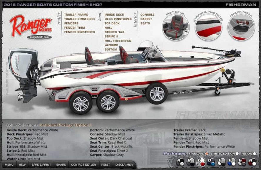 Ranger 2018 Fisherman Colors - VICS BOATS HOME